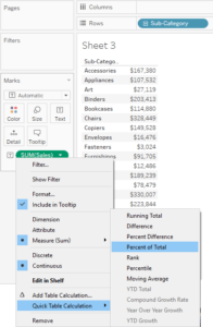 Percent of Total with filters in Tableau - Analytics Tuts