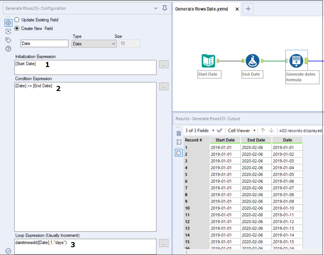 Generate Dates Between Two Dates In Alteryx Analytics Tuts